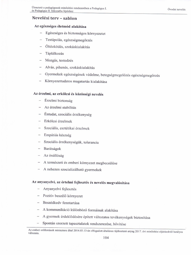 Nevelési terv_minta | PDF
