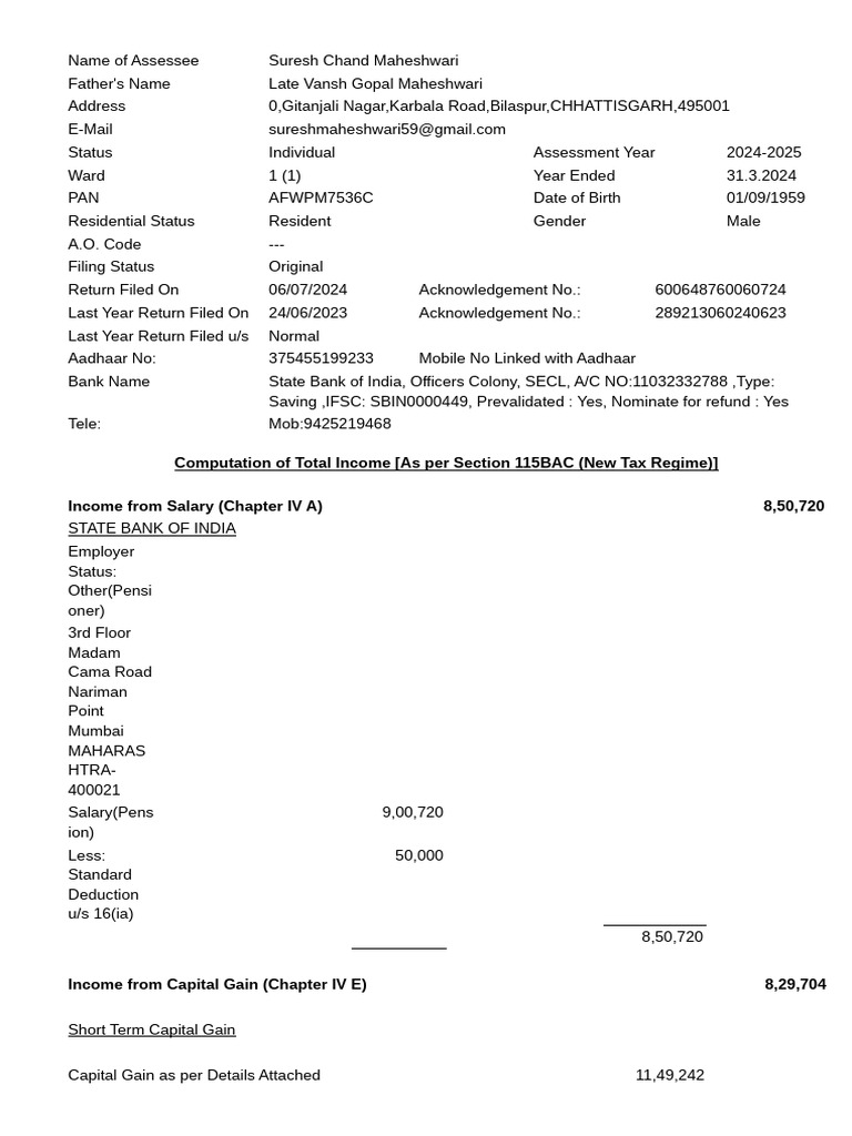 Computation 2024 | PDF | Taxes | Income