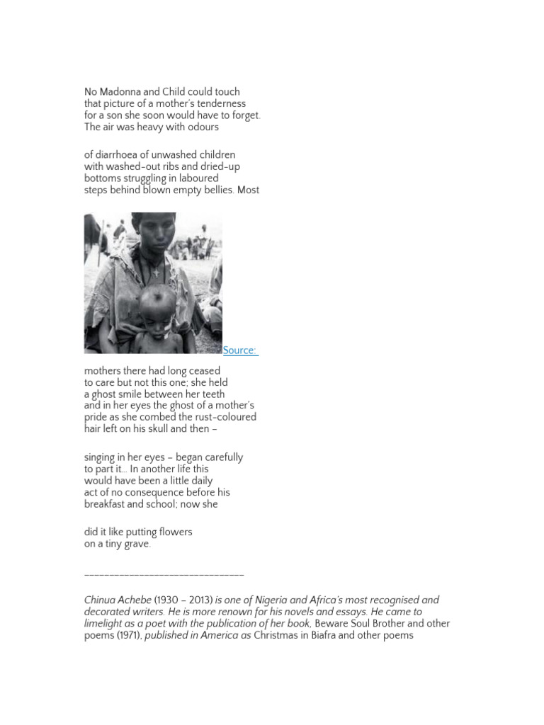 Refugee Mother and Child Poem | PDF | Love | Mary, Mother Of Jesus