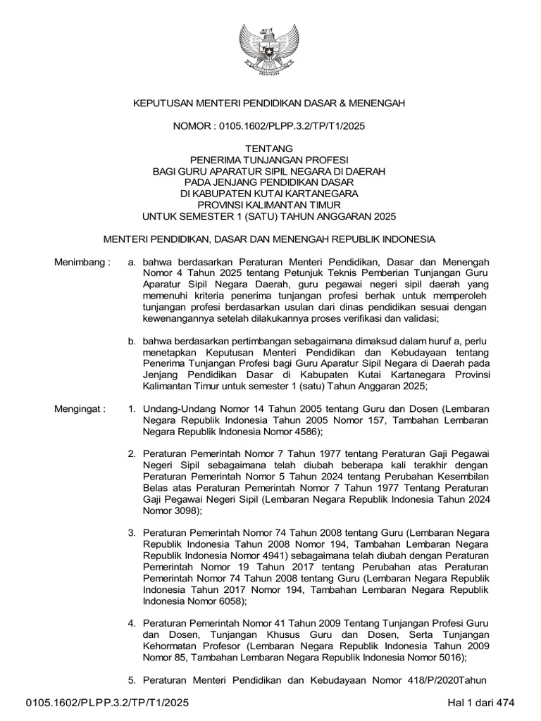 Sk-Tp-Dau-0105.1602 PLPP.3.2 TP T1 2025 | PDF