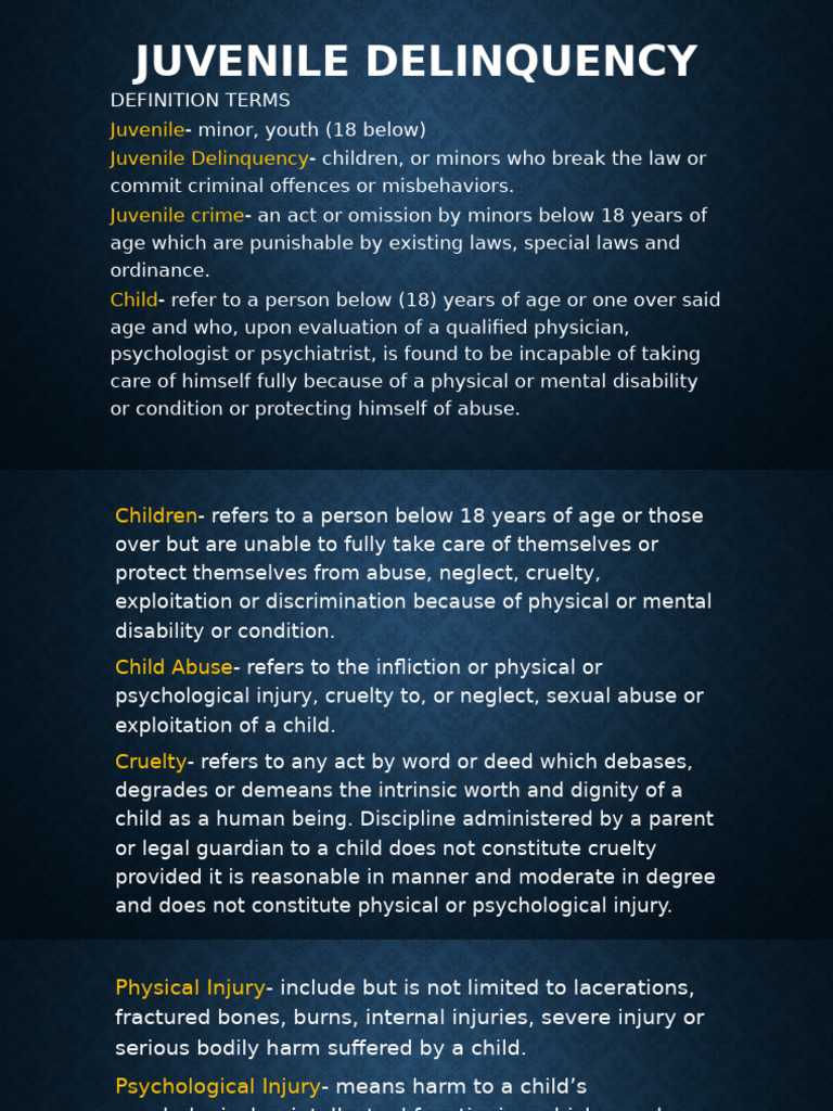 Understanding Juvenile Delinquency | PDF | Child Abuse | Juvenile ...