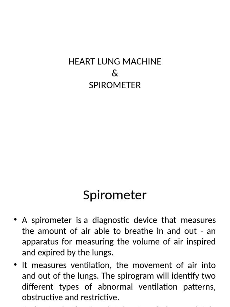 Heart Lung Machine-1 | PDF | Exhalation | Lung