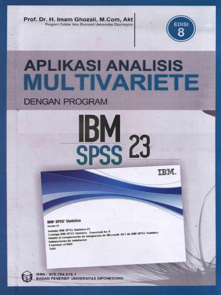 Aplikasi Analisis Multivariete Dengan Program IBM SPSS 23 - DR H Imam Ghozali | PDF