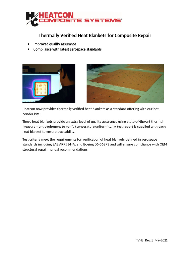 HEATCON - Aerospace Grade Heat Blankets For Composite Repair | PDF ...