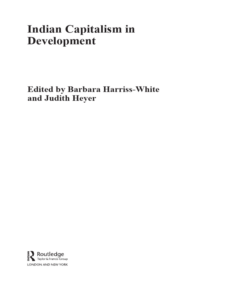 Indian Capitalism in Development-2 | PDF | Capitalism | Labour Economics