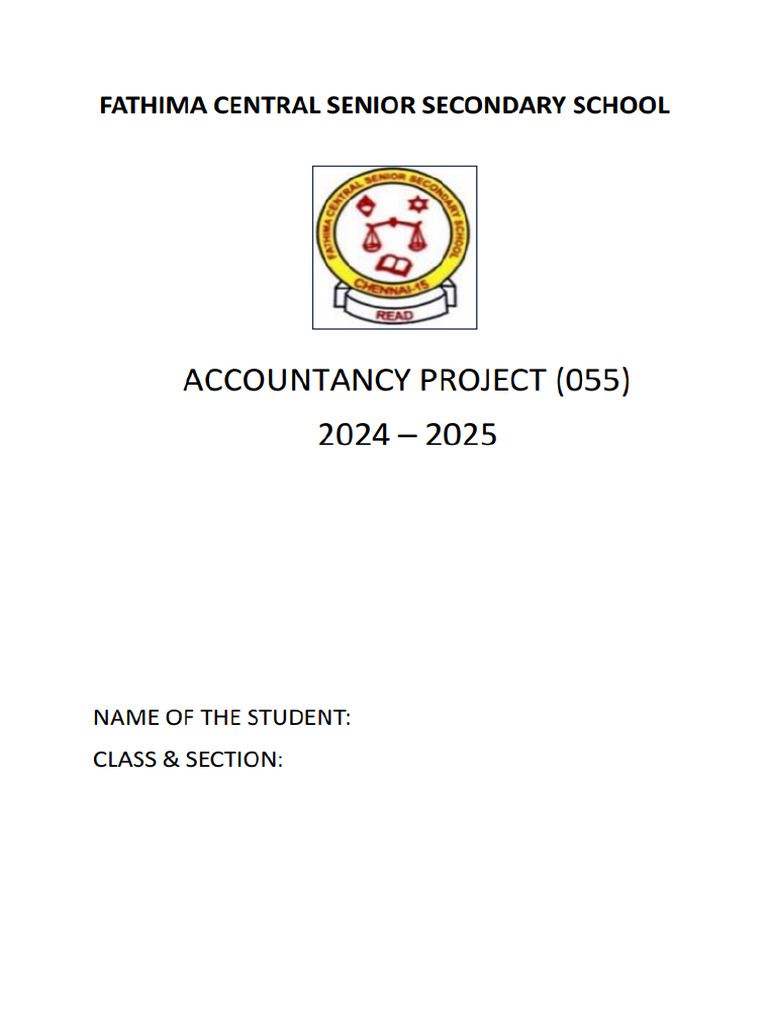 Accountancy Front Page | PDF