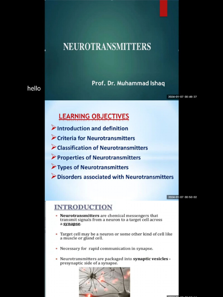 Neurotransmitters | PDF