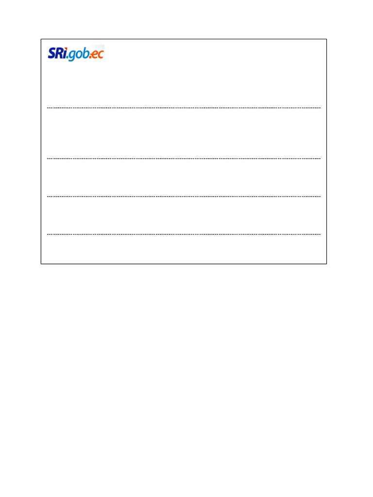 Comprobante De Pago Sri Pdf Pagos Economias