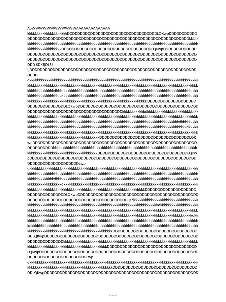 Internal Document Overview | PDF