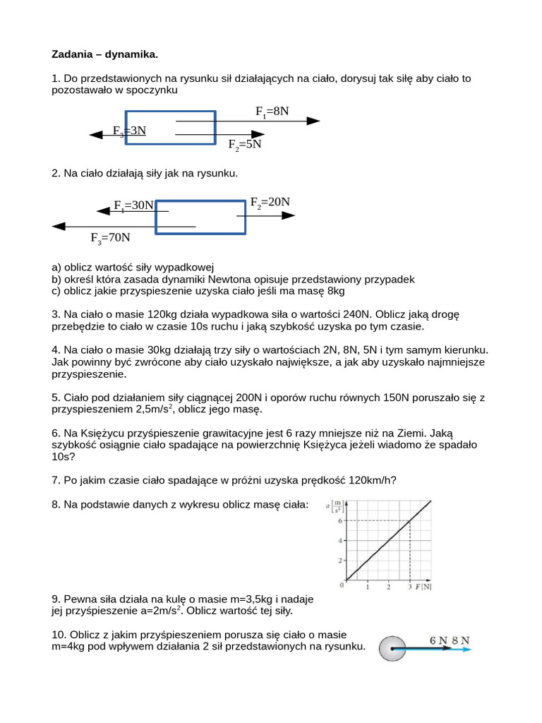 Dynamika Zadania | PDF