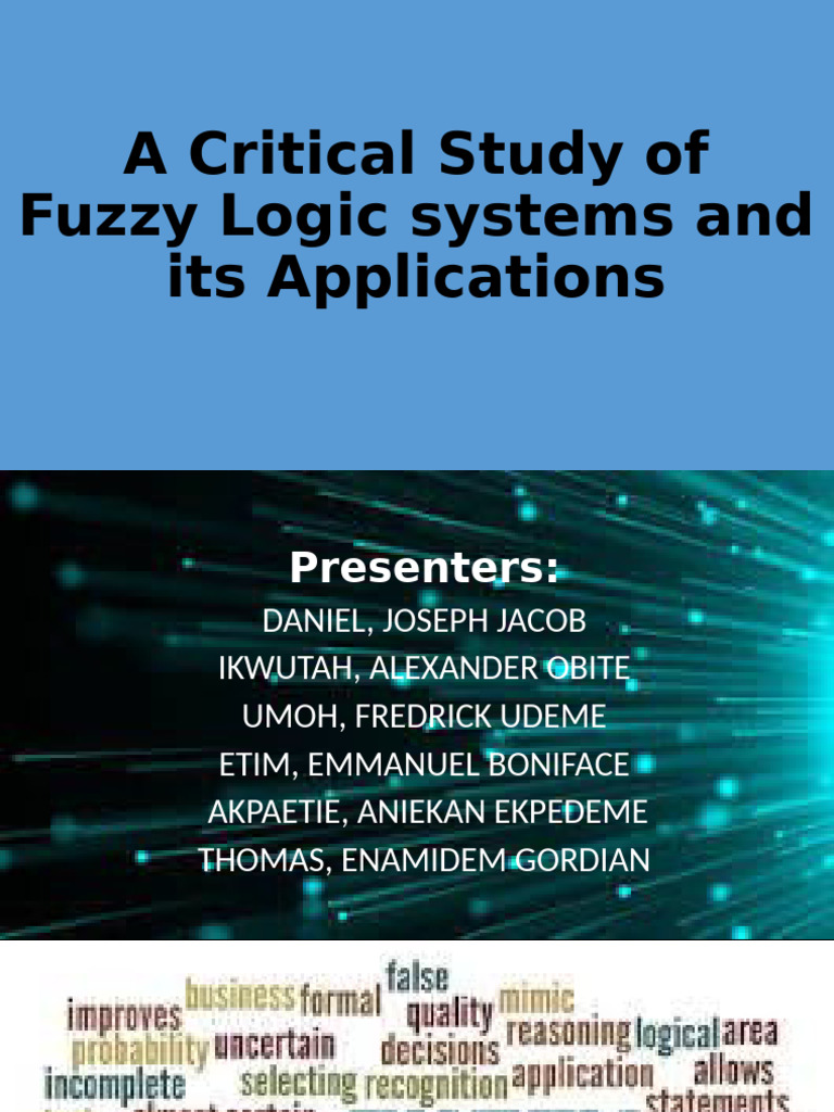 Fuzzy Logic Presentation | PDF | Fuzzy Logic | Artificial Intelligence