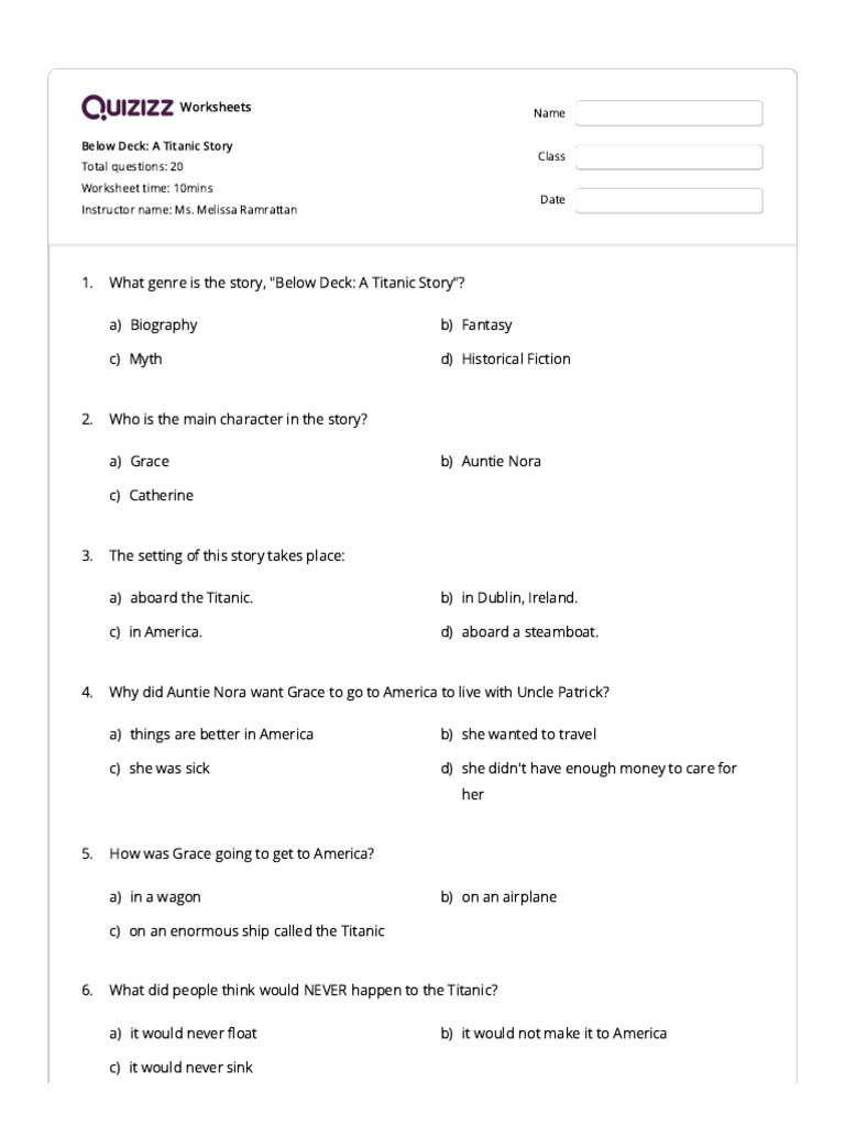 Below Deck - A Titanic Story | PDF | Ships