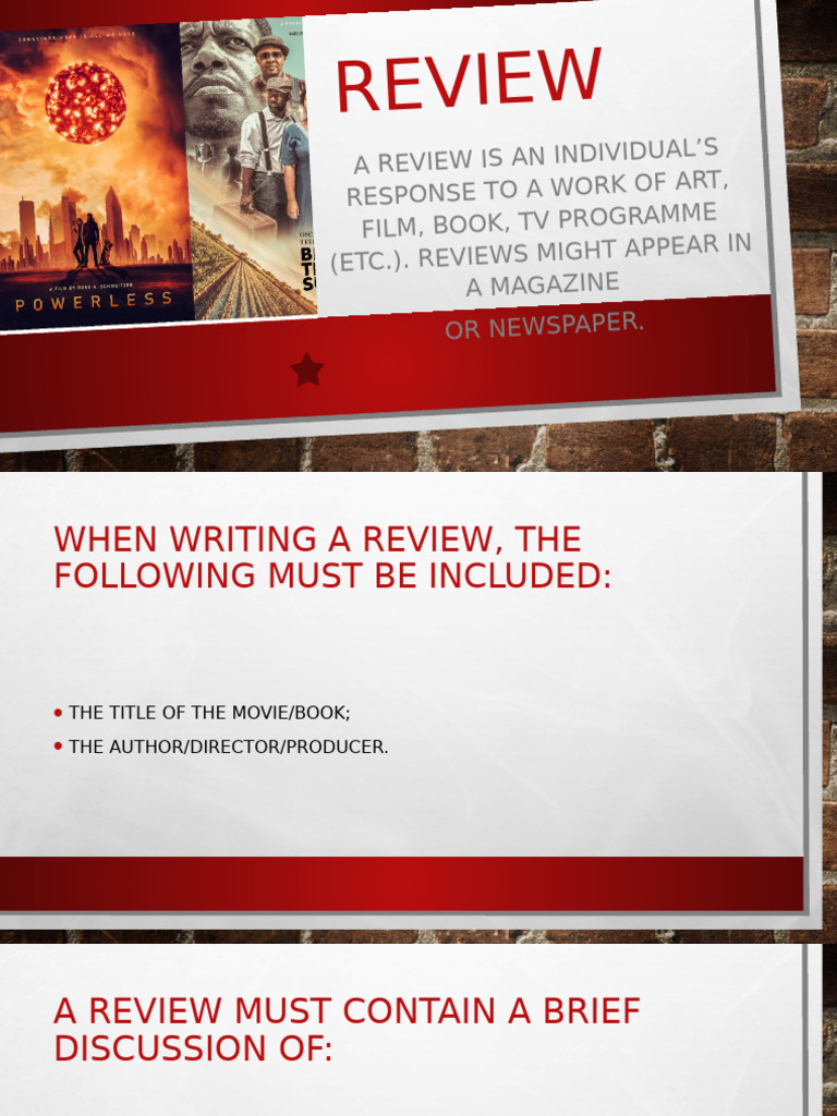 How to Write an Effective Film Review | PDF