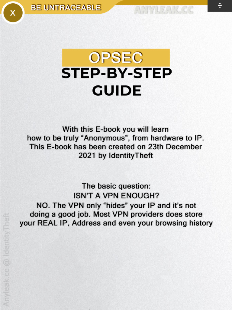 Opsec Ultimate | PDF