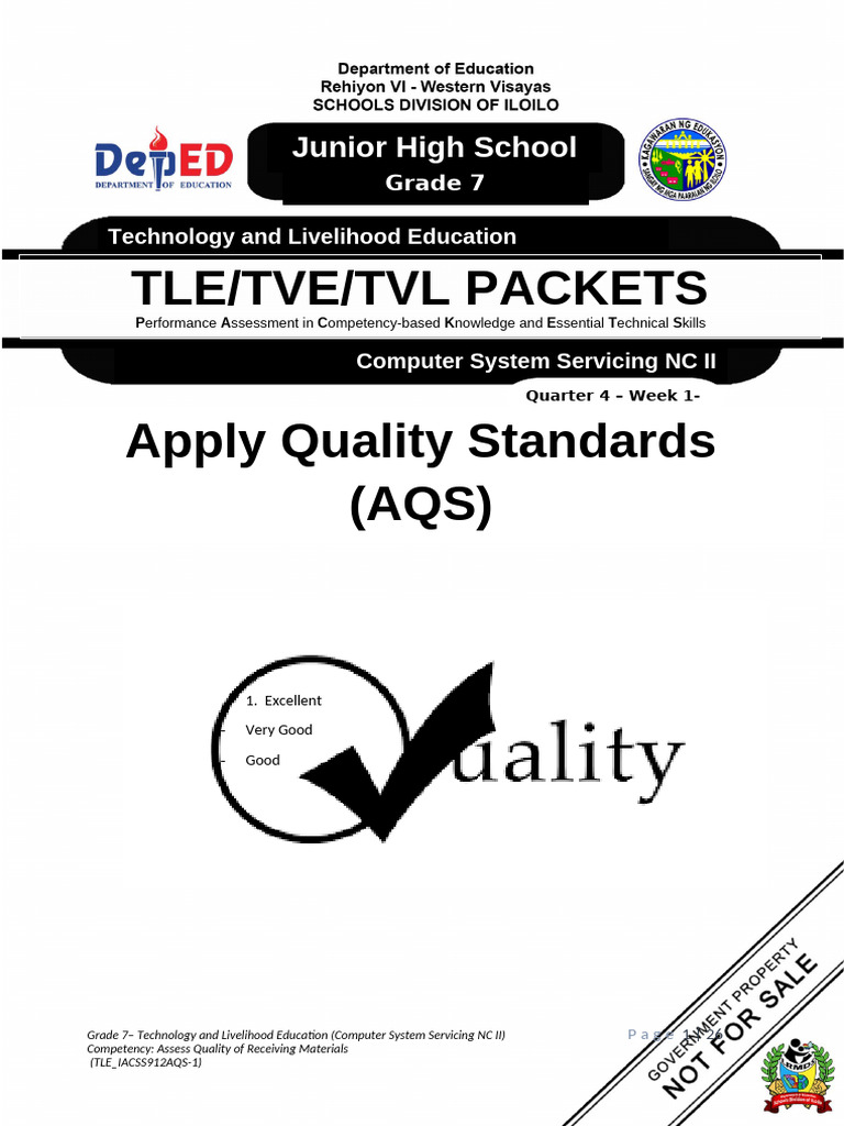 CSS STE 7 - 4th Grading - L1 LO1 - AQS | PDF | Laboratories ...