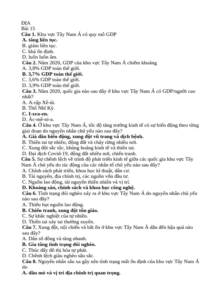 ĐỊA gkii | PDF