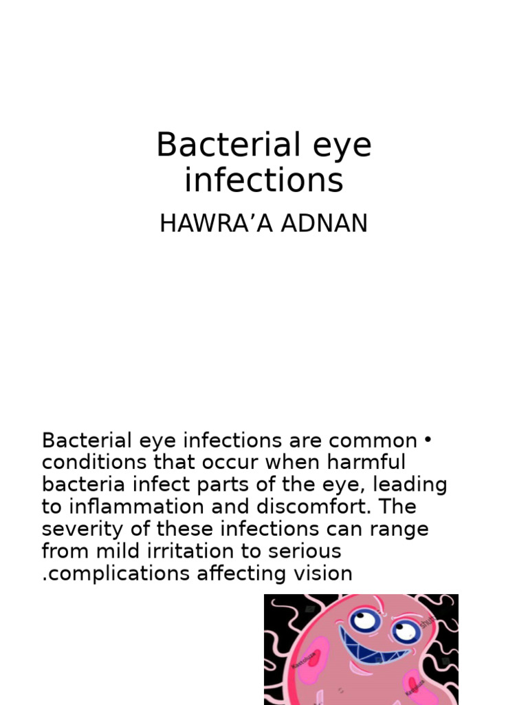 Bacterial Eye Infection (4) | PDF