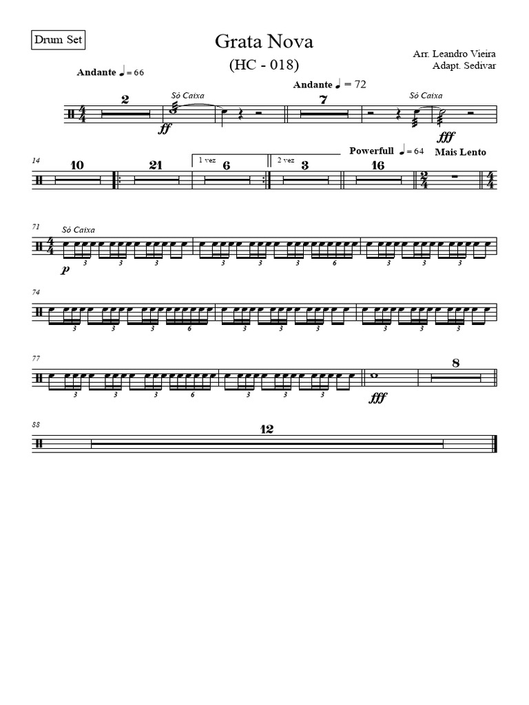 Grata Nova - Drum Set | PDF