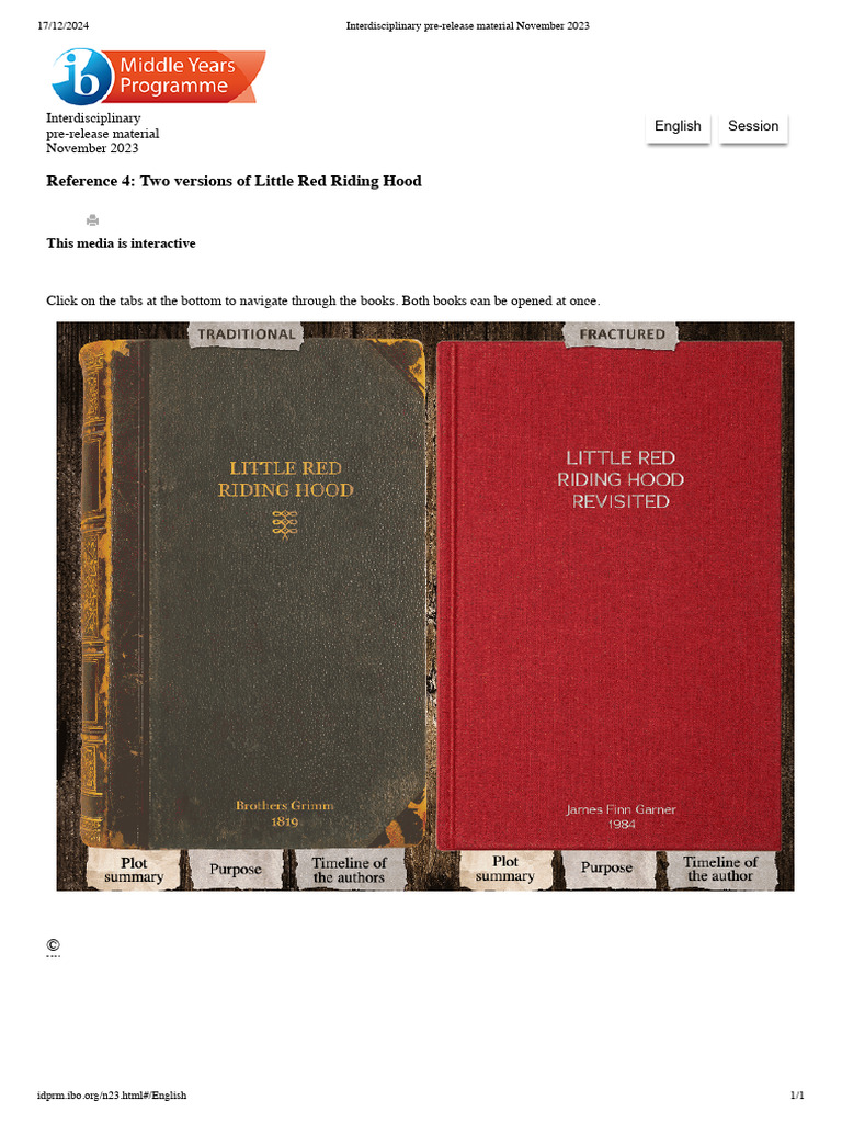 Reference 4-2 Versions of Little Red Riding Hood | PDF