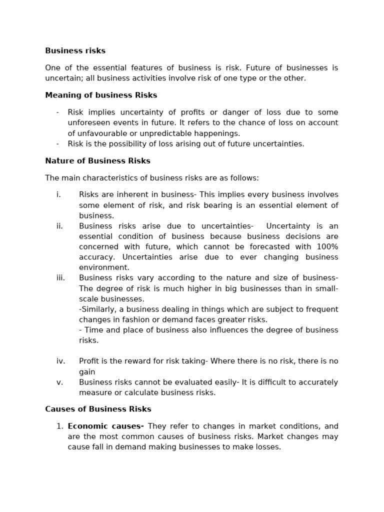 Understanding Business Risks and Management | PDF | Risk | Insurance
