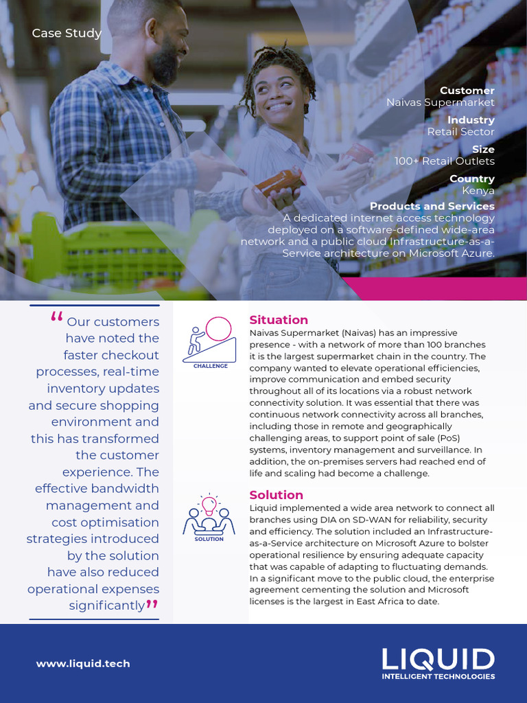 Naivas Supermarket Case Study | PDF | Point Of Sale | Cloud Computing