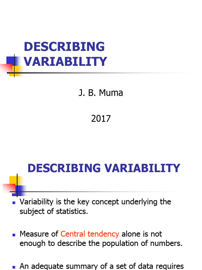 DESCRIBING VARIABILITY_lecture 2017 | PDF | Percentile | Histogram