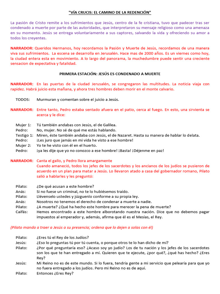 Guión de Escenificación ALEX | PDF | Poncio Pilato | Jesús