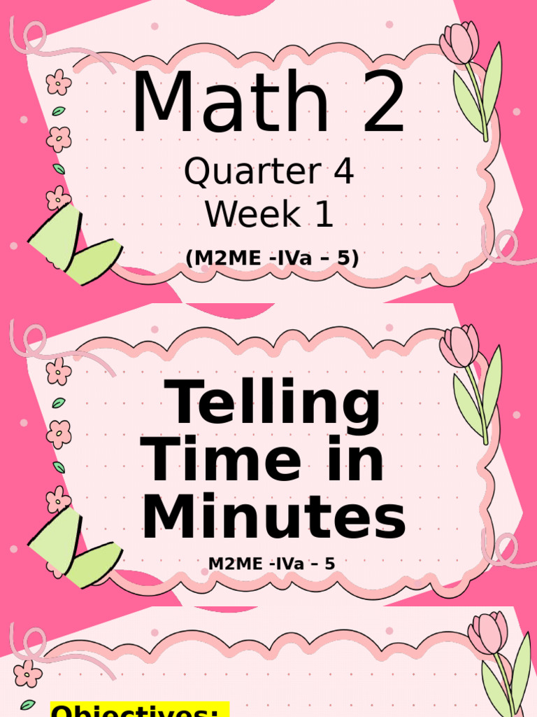 Telling Time Presentation | PDF | Clock | Learning