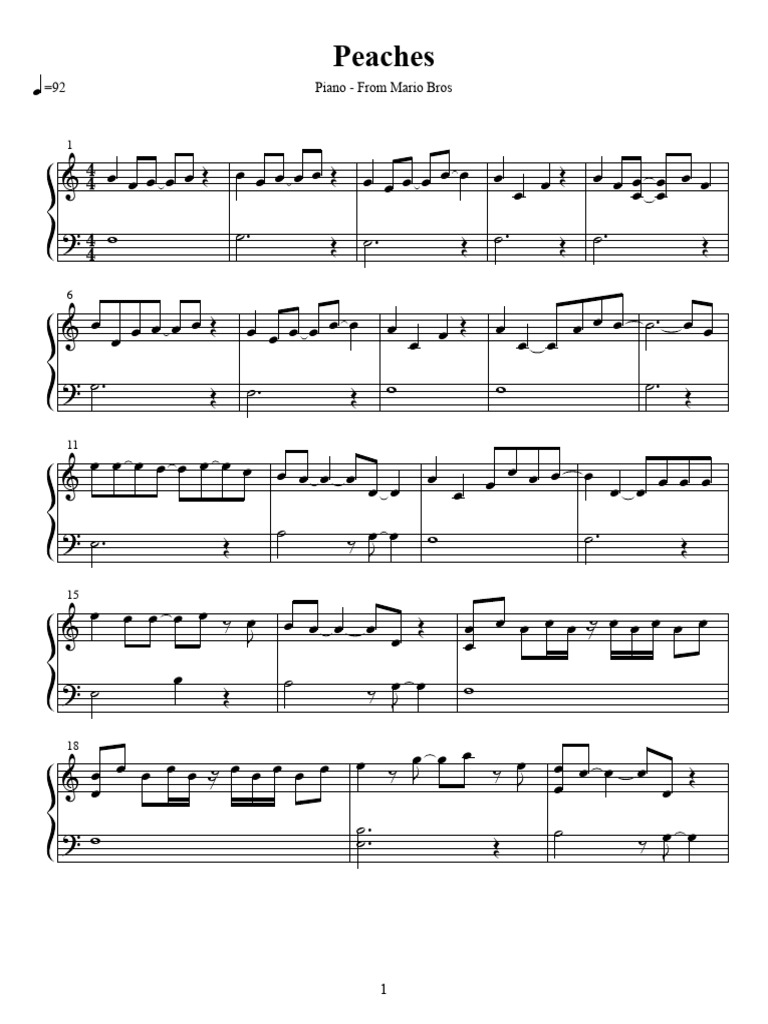 Peaches | PDF
