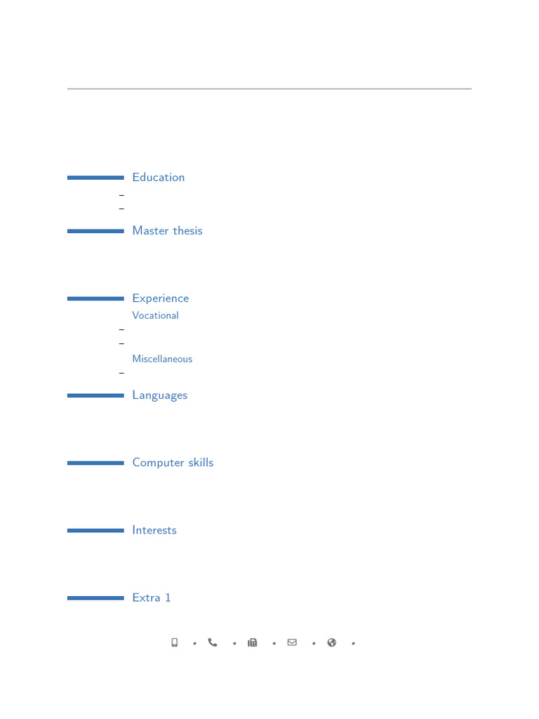 Template Moderncv | PDF