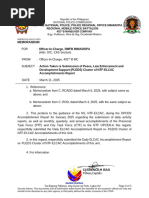 AAR Re Conduct of PNP Mental Health Program (AutoRecovered) | PDF ...