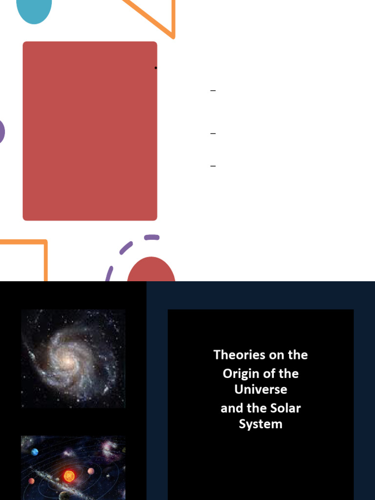 Theories On The Origin of The Universe and The Solar System | PDF | Universe | Heliocentrism