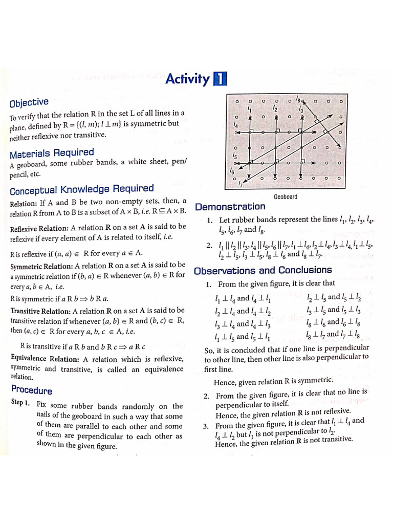 Mathematics Activity File | PDF