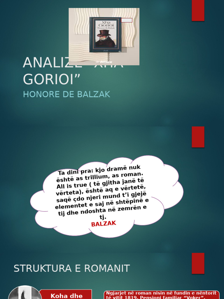 Analizë Xha Gorio | PDF