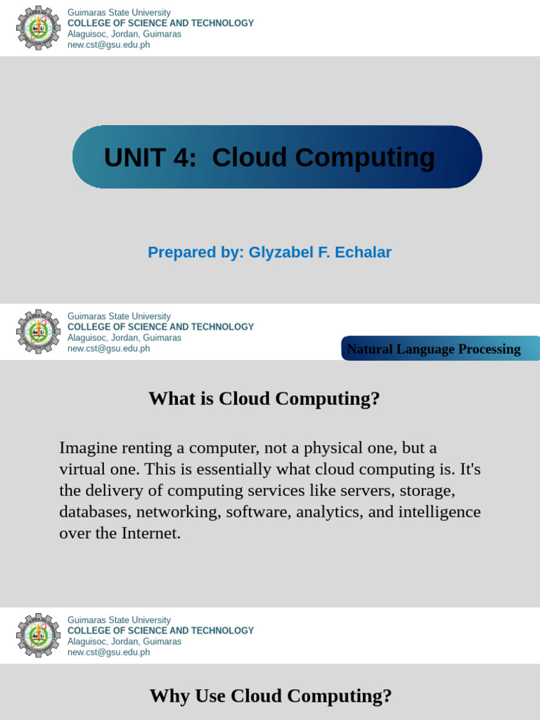 Unit 4 Cloud Computing | PDF | Cloud Computing | Software As A Service