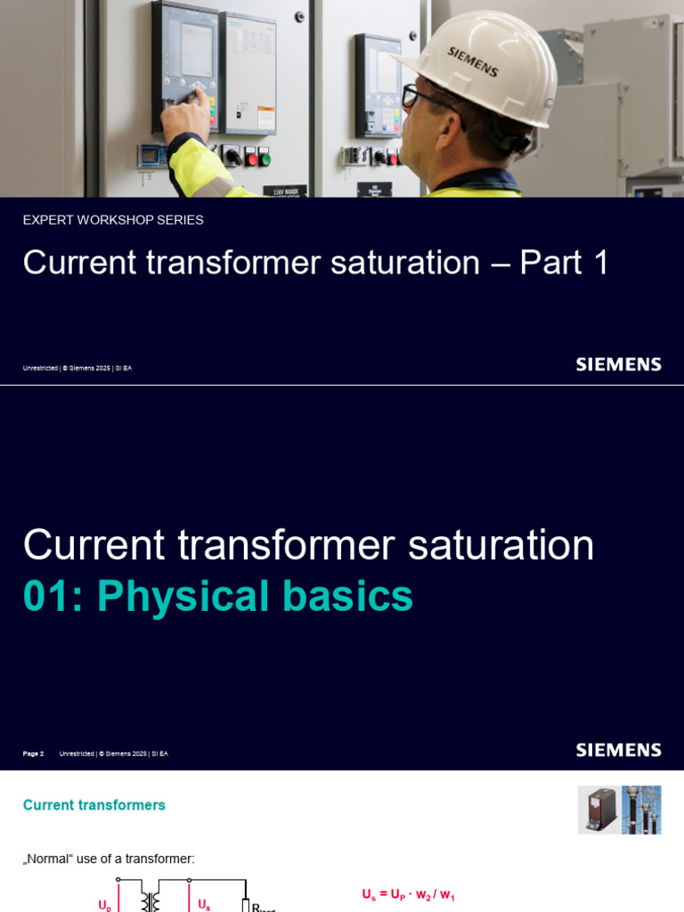 S1 Current Transformer Saturation Basics Pdf Transformer Electric Power
