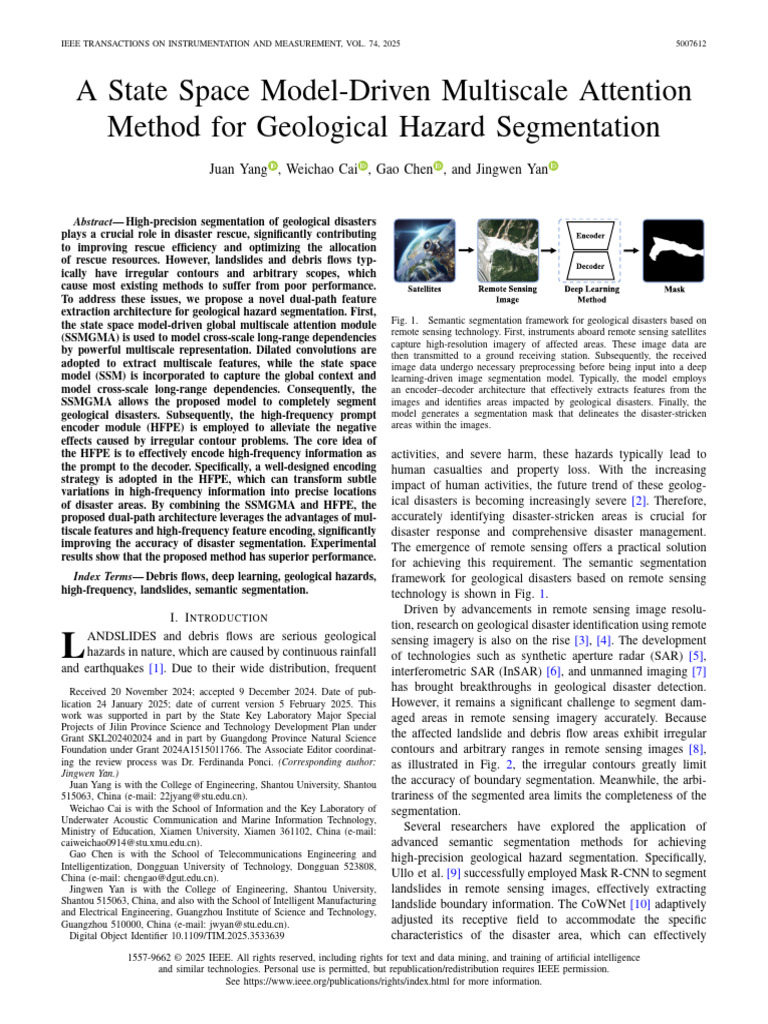 A State Space Model-Driven Multiscale Attention Method for Geological Hazard Segmentation | PDF ...