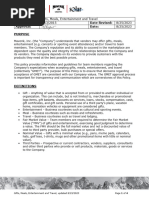Employee Gift and Entertainment Policy | PDF | Policy | Business