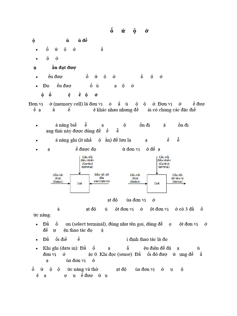 Bài 5 To Chuc Bo Nho | PDF