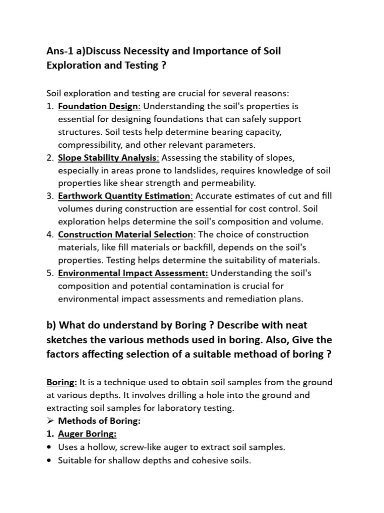 Geotech PYQ | PDF | Mechanical Engineering | Solid Mechanics