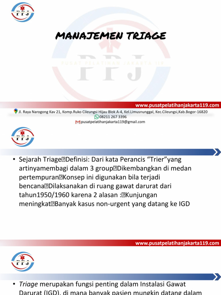 Mpi 2 Triage Pasien-1 | PDF