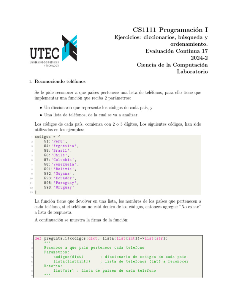 17 24 2 Enunciado Prog1 Eval Continua 17 Mix Dicc Busqueda y Ordenamiento | PDF | Juego de azar