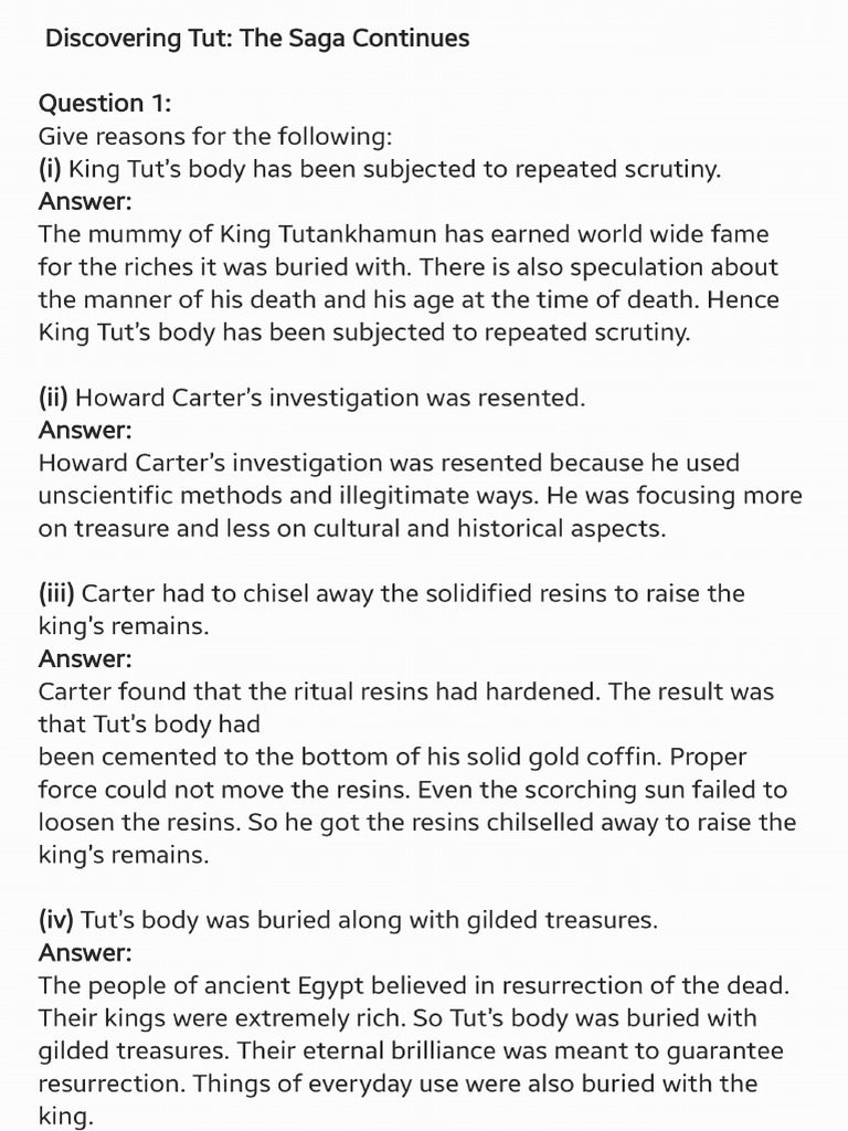 Discovering Tut | PDF