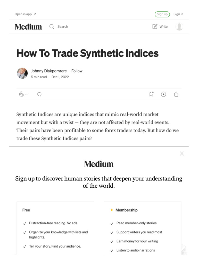 Trading Strategies for Synthetic Indices | PDF | Technical Analysis ...