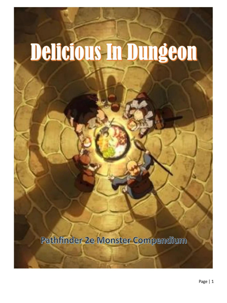 Pathfinder 2e - Delicious in Dungeon - Monster Compendium | PDF