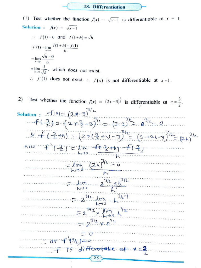 Differentiation practical | PDF