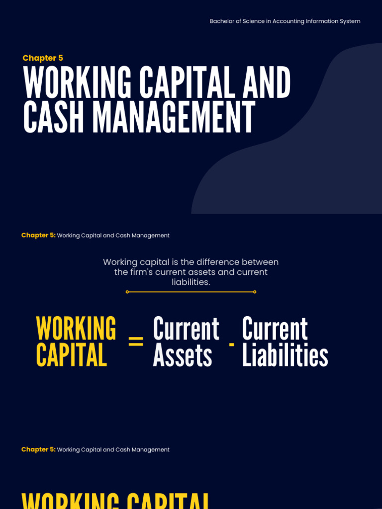 Chapter 5 Working Capital and Cash Management | PDF | Working Capital | Equity (Finance)