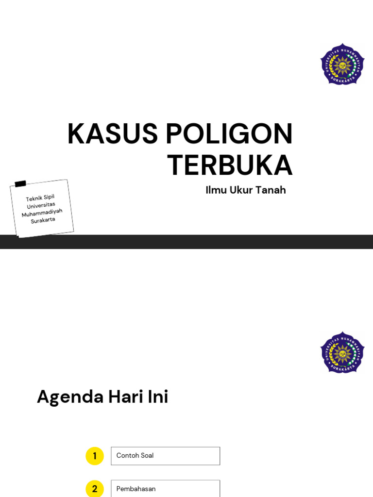 Rumus dan Contoh Poligon Terbuka | PDF