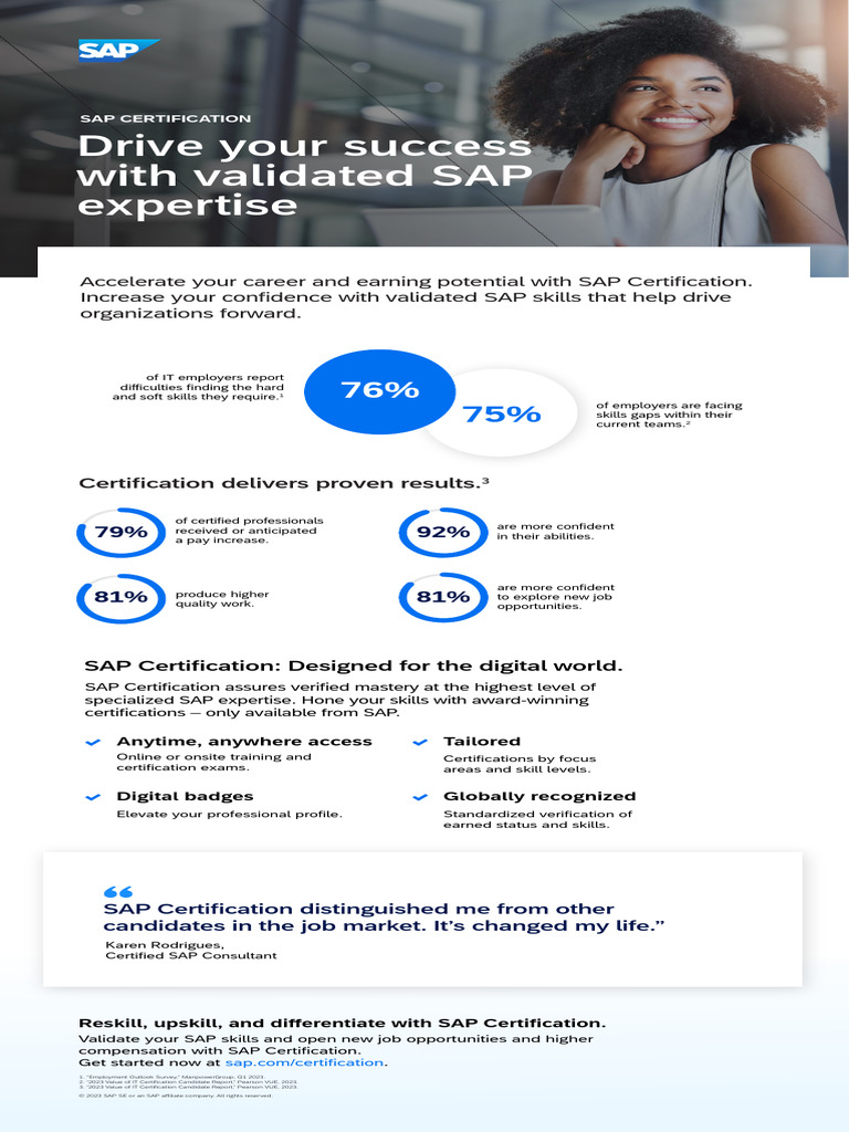 SAP Certification Infographic_ Showcase Your SAP Expertise | PDF