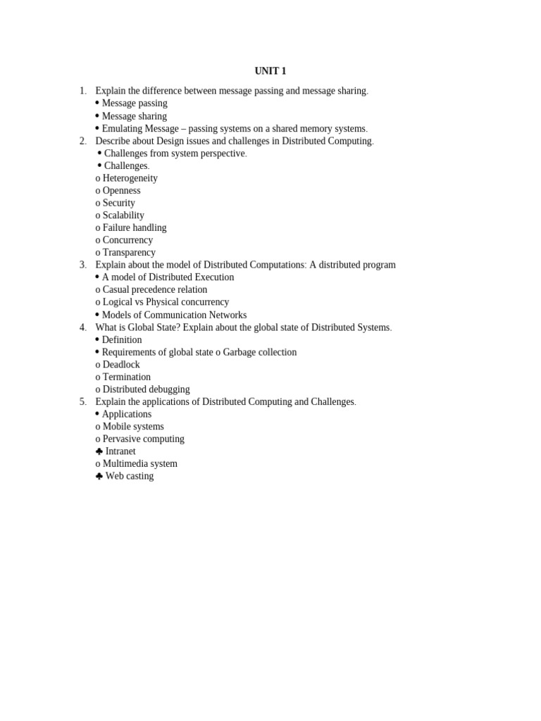 cs3551 Important 16 Marks For All 5 Units | PDF | Cloud Computing | Distributed Computing